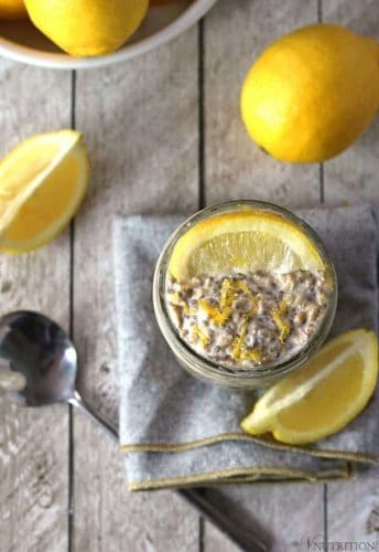 Lemon Overnight Oats | Vegan Overnight Oats Recipe