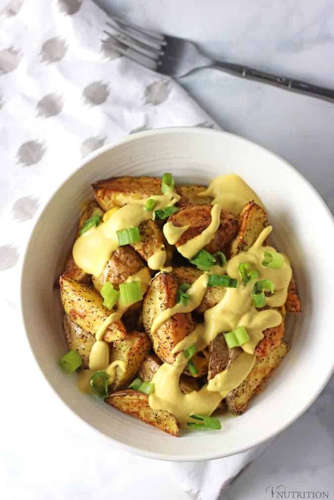 Vegan Cheesy Potato Wedges | Vegan Potato Air Fryer Recipe